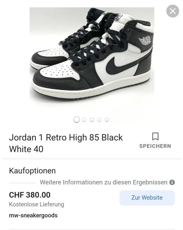 Nike jordan 1 Grösse 41 (Neu und originalverpackt) in Maienfeld für CHF ...