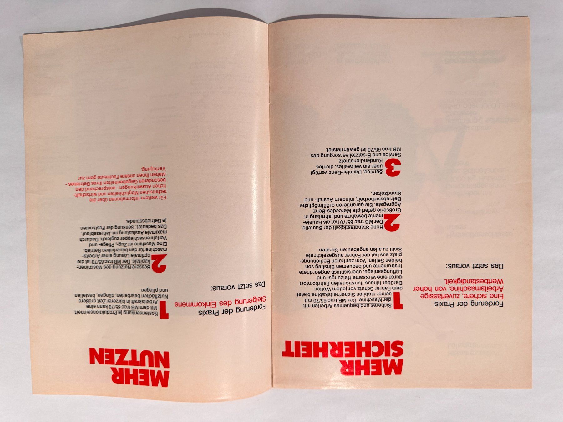 MB trac 65/70 Prospekt 1972 , Original, Top Zustand, Rarität (Gebraucht ...