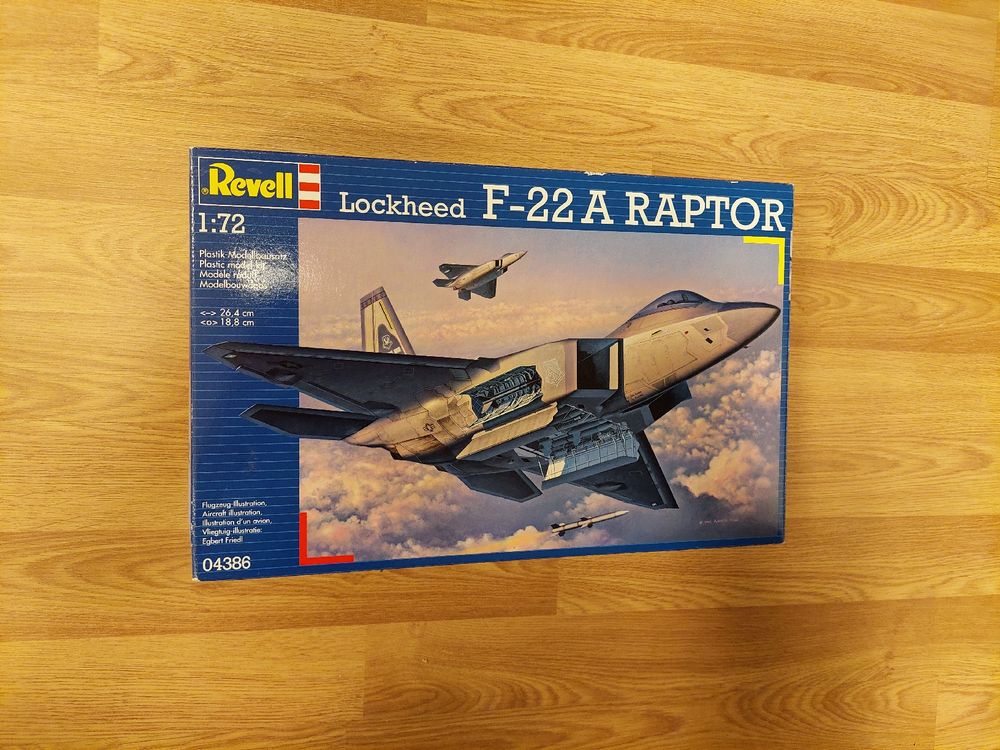Revell Lockheed F-22A Raptor 1:72 Model Kit (Neu (gemäss Beschreibung ...
