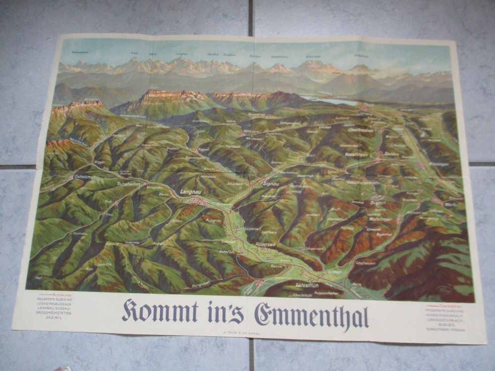 PANORAMA KARTE EMMENTAL | Kaufen auf Ricardo