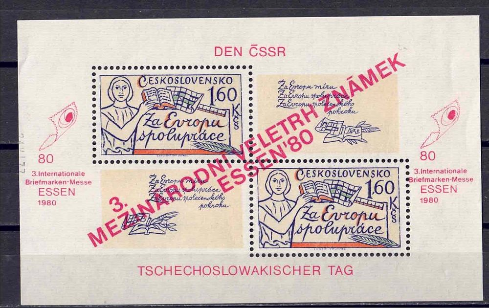CSR 1980, Block 42, Briefmarken-Messe ESSEN (Neu (gemäss Beschreibung ...