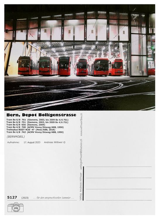 Bern Bernmobil SVB Depot Bolligenstrasse Tram Trolleybus (Neu (gemäss Beschreibung)) in Bern für ...