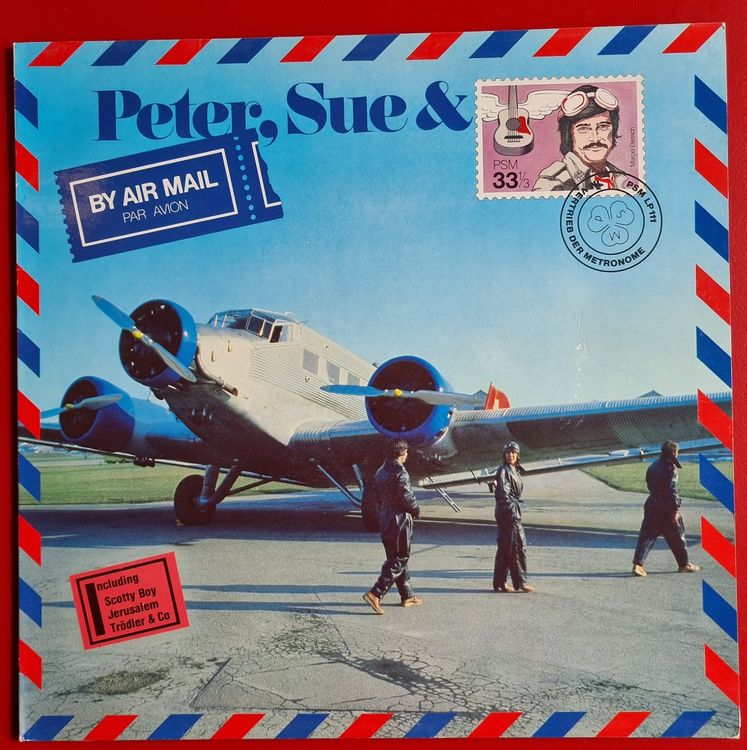 LP PETER SUE MARC BY AIR MAIL PAR AVION PSM VIGNETTENBOGEN (Gebraucht ...