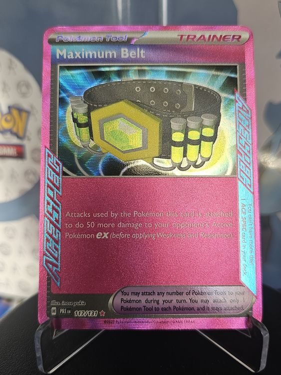 Maximum Belt ACE Rare Prismatic Evolutions (Gebraucht) in Wolfwil für ...