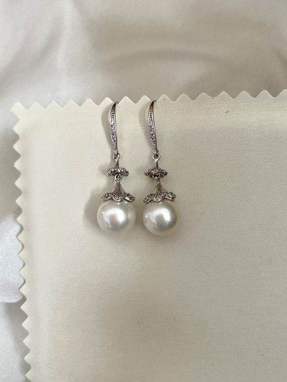 10mm Perlen Ohrringe/ Echte Süsswasserperlen (Neu und originalverpackt) in Sarnen für CHF 120 ...