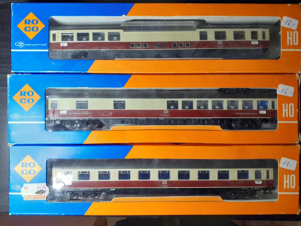 Roco TEE DB BR103 H0 DC Analog mit 5 Roco Personenwagen (Gebraucht) in ...