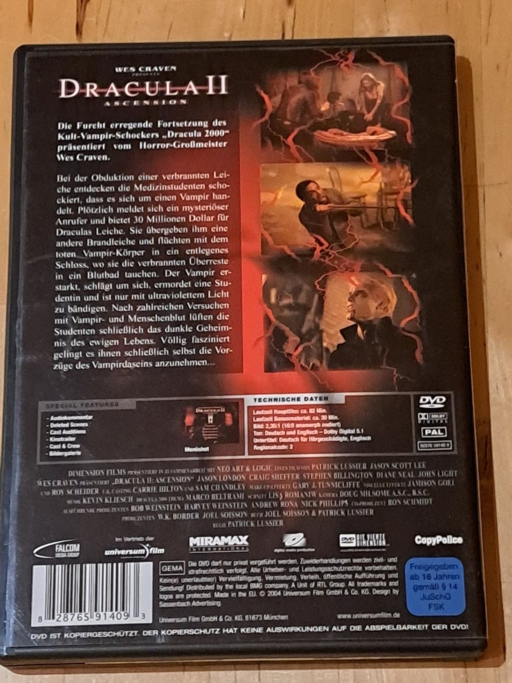 DVD Dracula II Ascension von Patrick Lussier Jason Scott Lee (Gebraucht ...