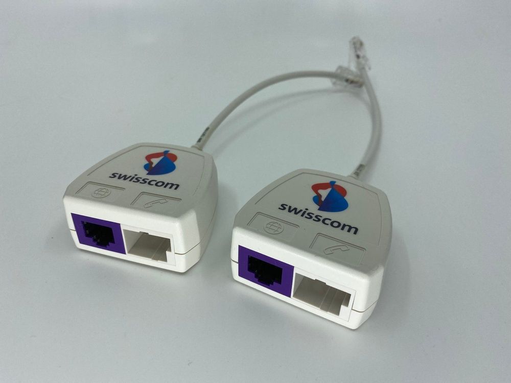 2x Swisscom HFXDSL Microfilter RJ45/TT-83 (Gebraucht) in Langwiesen für ...