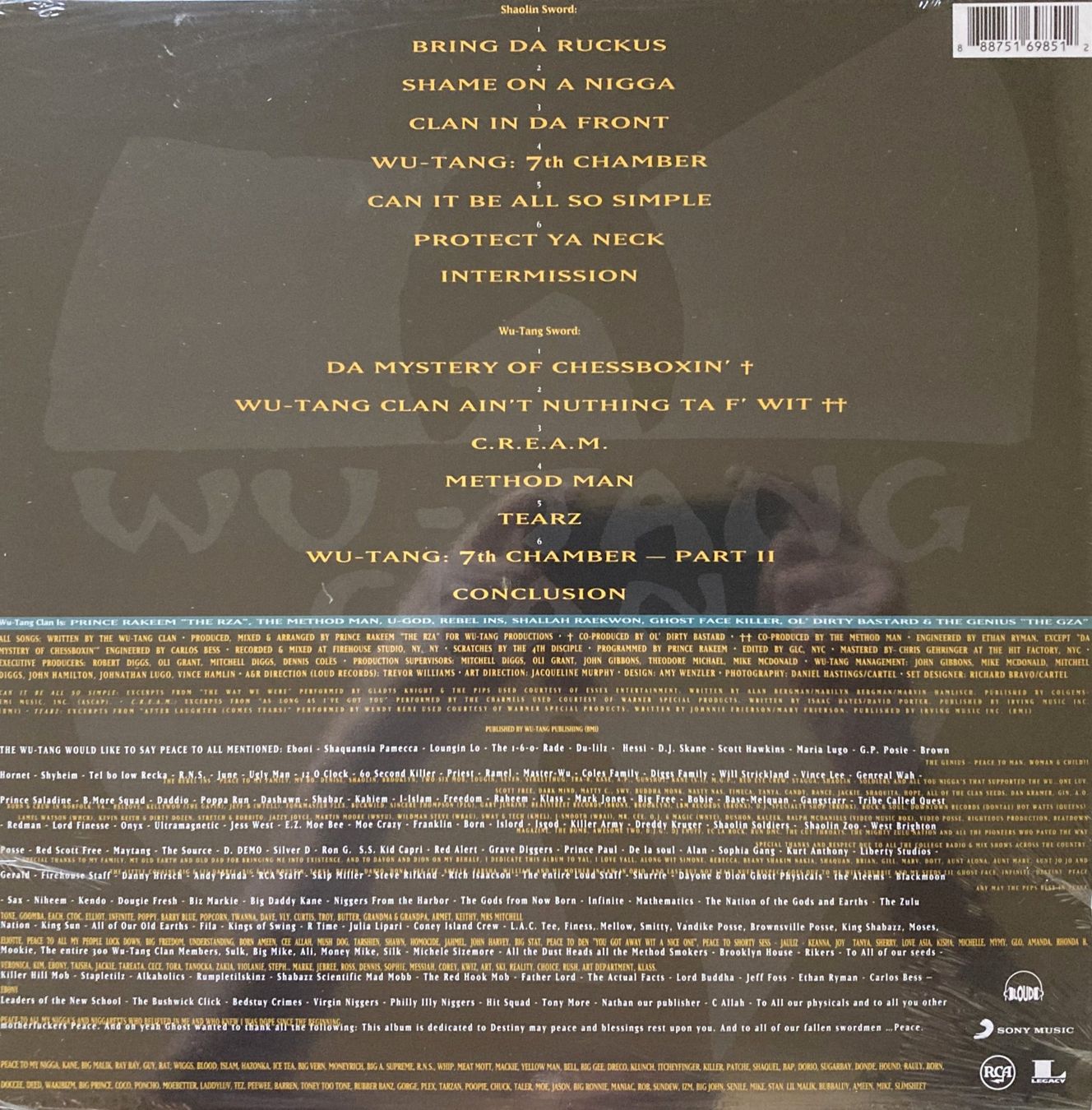WU-TANG CLAN - ENTER THE WU-TANG (36 CHAMBERS) (Neu und ...