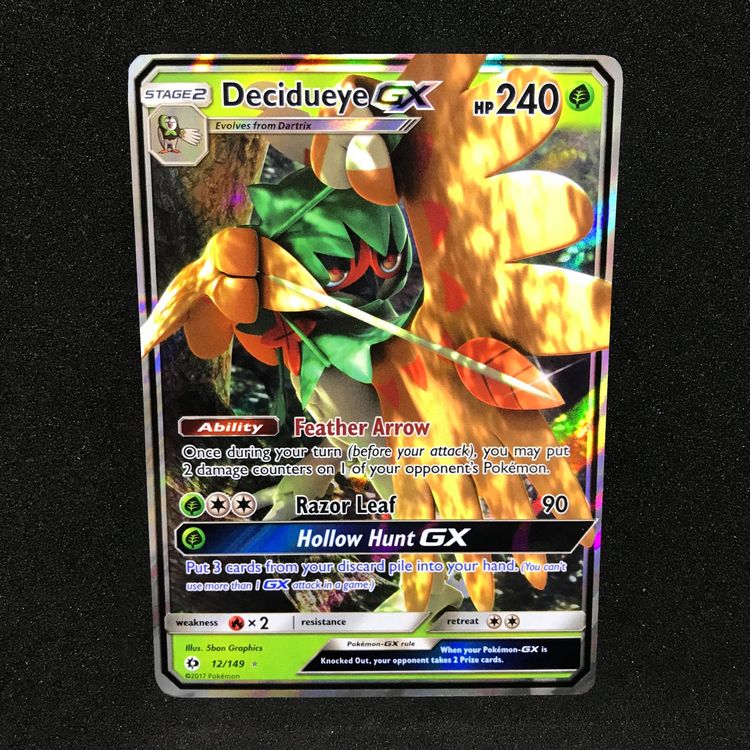 Decidueye GX - Carte Pokemon Karte N° 12 (Archéduc/Silvarro) (Neu ...