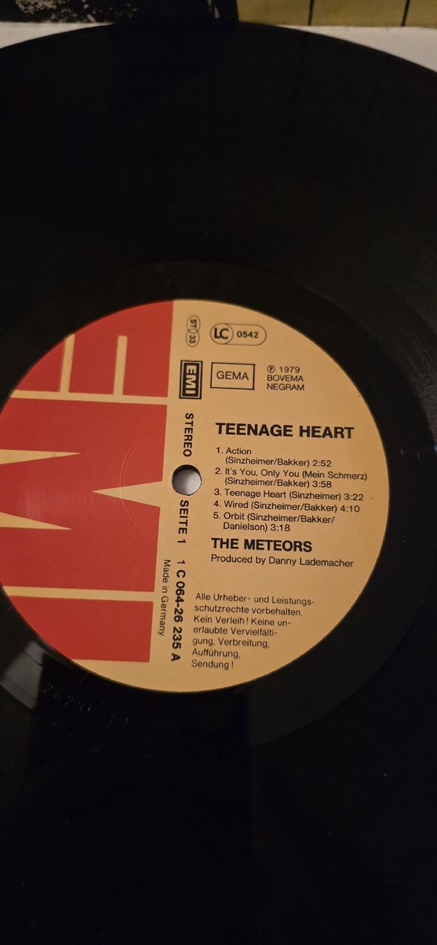 The Meteors - Teenage Heart - Vinyle Rare - 1979 G,Vg (D'occasion) à ...