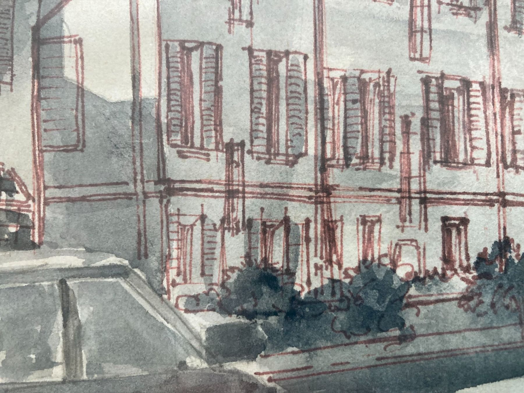 Aquarell Zeichnung Original sign. Herrli '86 Städtli Nidau (Gebraucht) in Subingen für CHF 19 ...