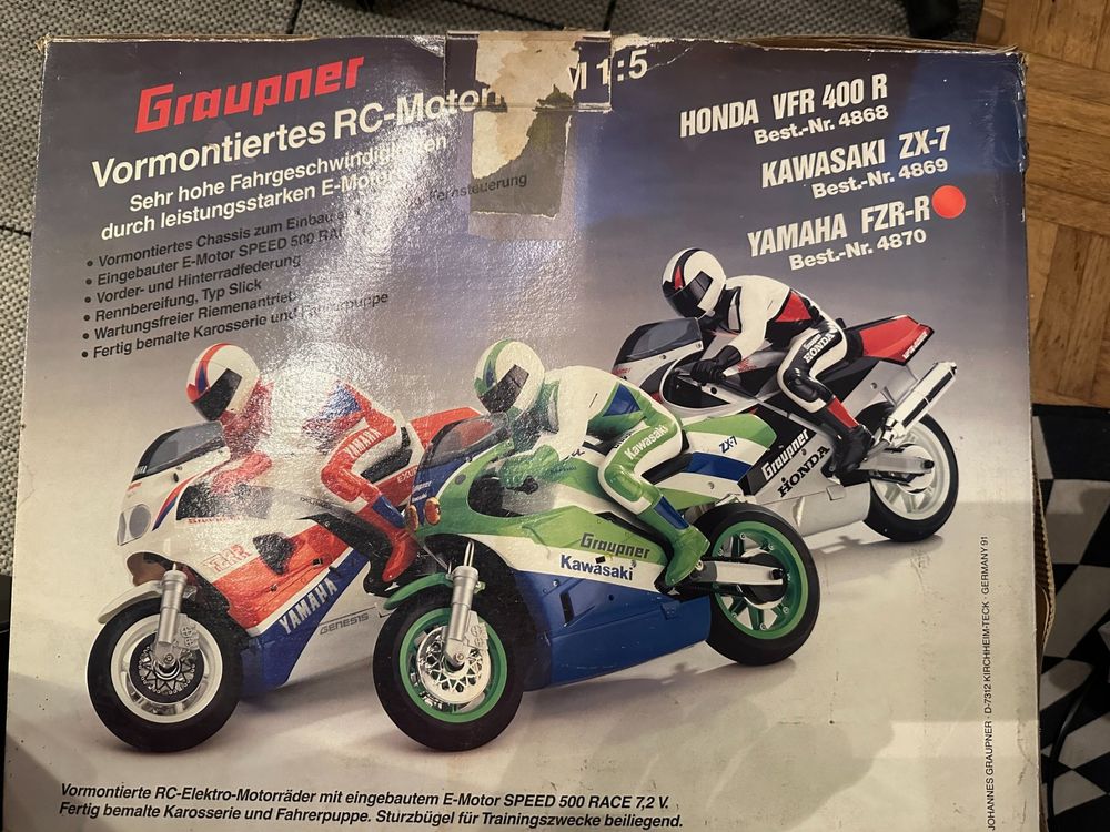 Rarität! Graupner RC Motorrad Yamaha FZR-R (Gebraucht) in Allschwil für ...