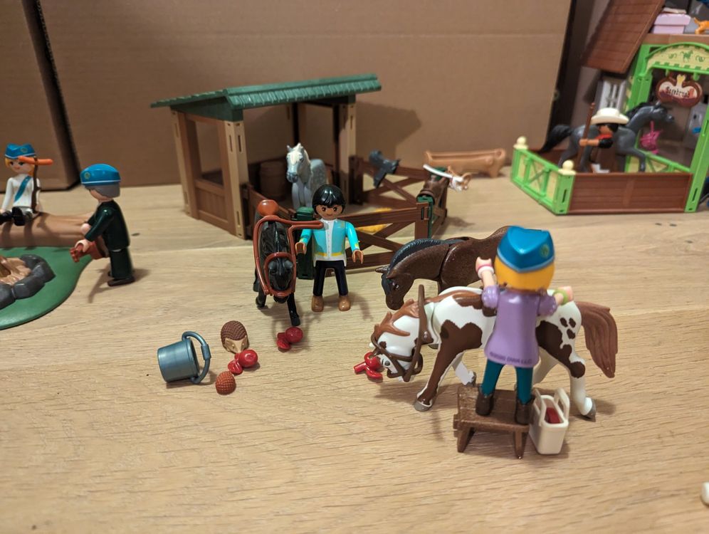 Playmobil Spirit (Stall, Reitplatz, Outdoor Adventure) (Gebraucht) in ...