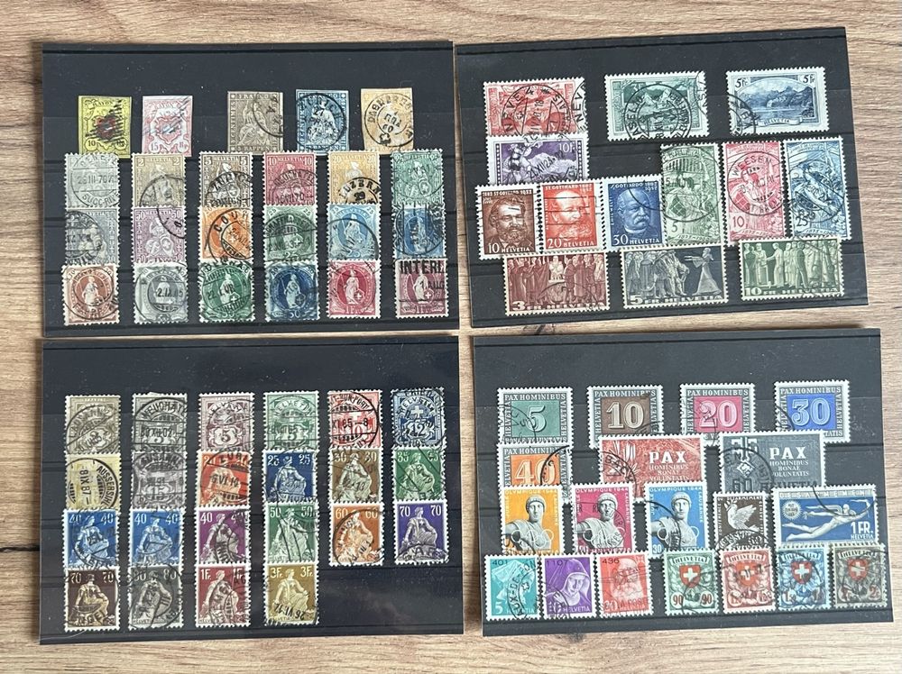TOP Alt Schweiz Lot ab Rayon und Strubel mit schönen Stempel (Gebraucht ...