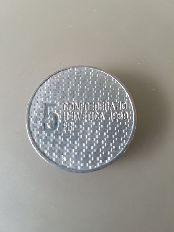 5 Franken Gedenkmünze General Guisan 1989 (Gebraucht) in Riehen für CHF 5.9 – mit Lieferung auf ...