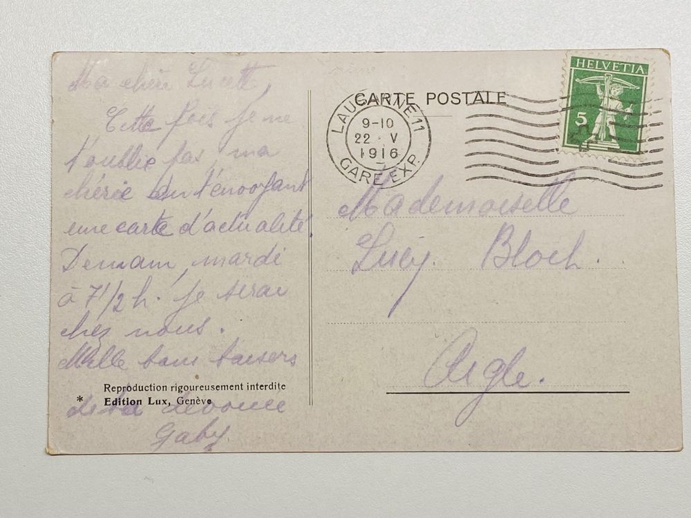 1915 Durchfahrt Zug Bahn Verwundete Franzosen 1. Weltkrieg (Gebraucht) in Müswangen für CHF 20 ...