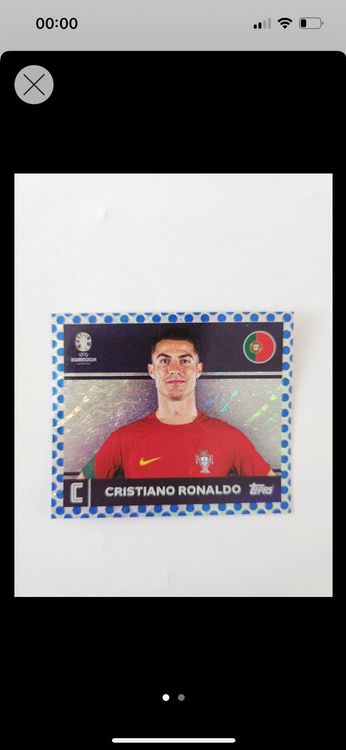 Topps Euro 2024 Sticker Cristiano Ronaldo Euro Border (Neu und ...