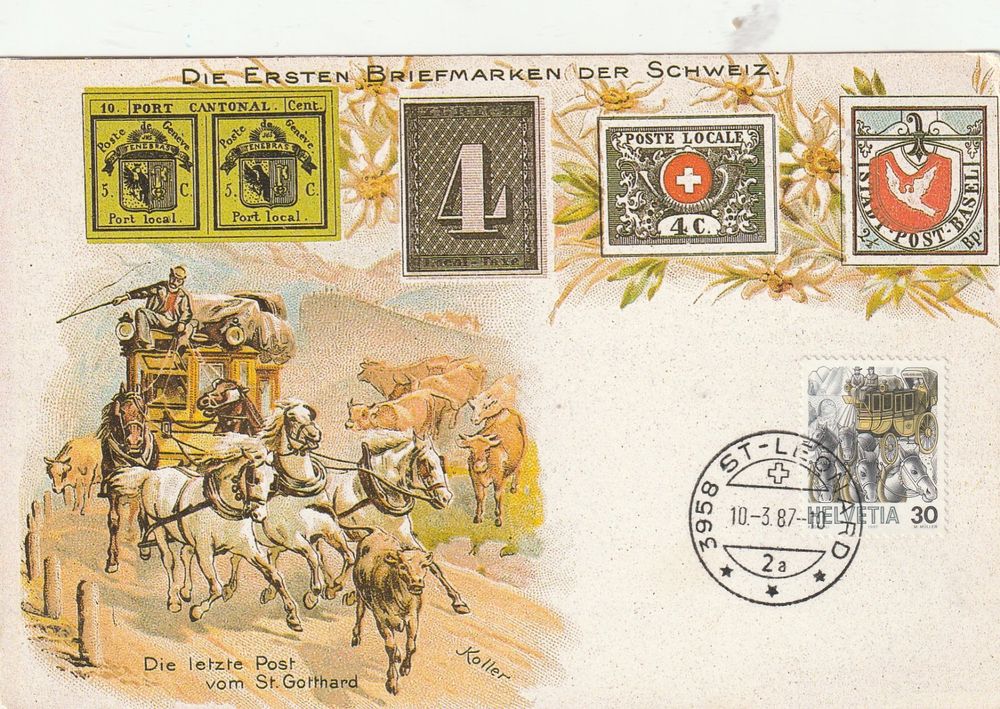 9 Karten Gotthard - Post (Gebraucht) in Lumbrein für CHF 5 – mit ...