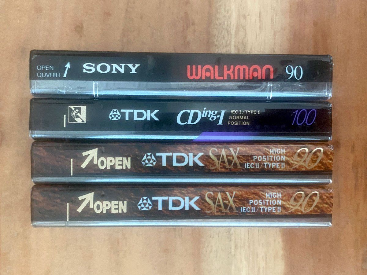 TDK SA-X / CDing-1 / Sony Walkman – NEU OVP – 4er Set (Neu und ...
