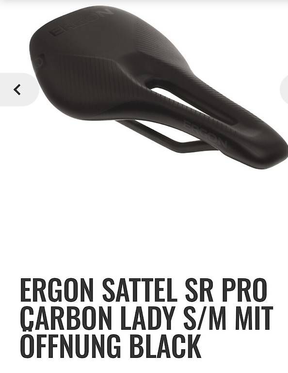 Ergon Lady Sattel Carbon (Gebraucht) in Rüegsauschachen für CHF 75 ...