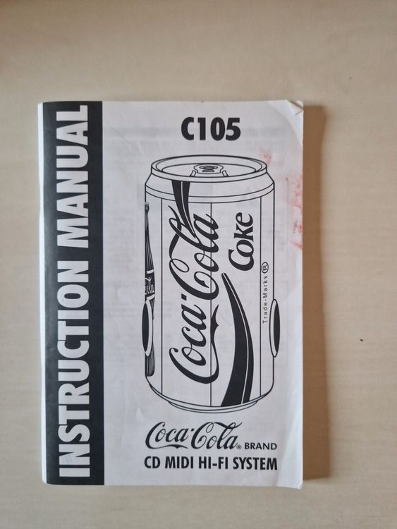 Coca Cola CD Midi-Hi-Fi Anlage C105 (Gebraucht) in Biberist für CHF 50 – nur Abholung auf ...