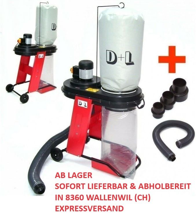 55687 - Absauganlage 550W + Adapterset Absaugung Späne (Neu und ...