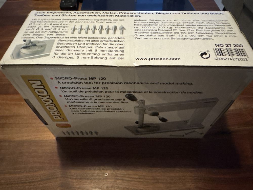 PROXXON MICRO-Press MP 120 / neu ungeöffnet (Neu (gemäss Beschreibung ...