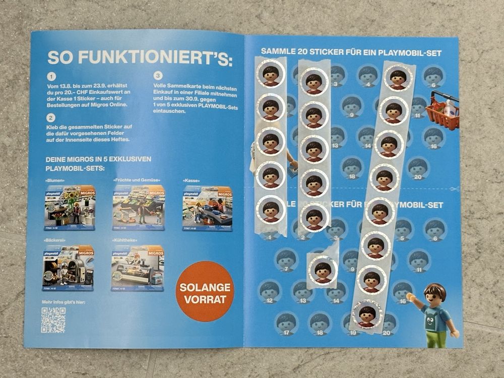 19 Migros Mania Playmobil Sticker (Neu (gemäss Beschreibung)) in ...