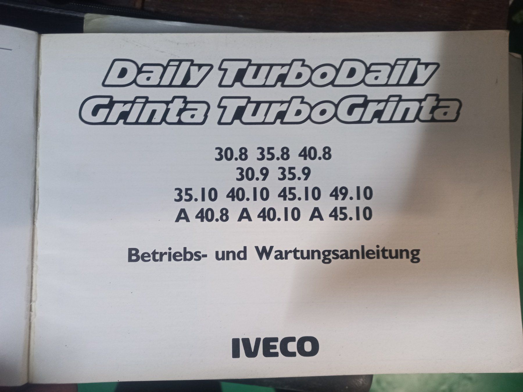 Iveco Daily Bedienungsanleitung Deutsch