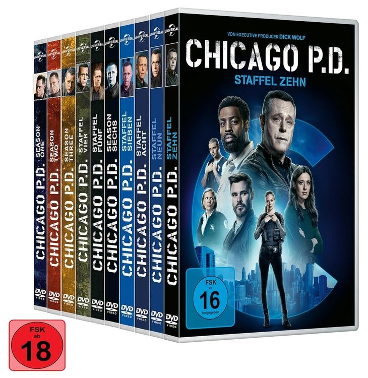 Chicago P.D. - Die kompletten Staffeln 1-10 im Set (54 DVDs) (Neu und ...
