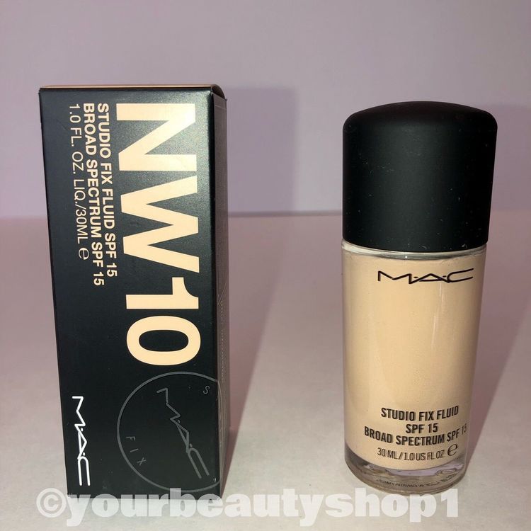 New Mac Foundation Studio Fix Fluid Foundation SPF 15 NW10 (Neu (gemäss ...