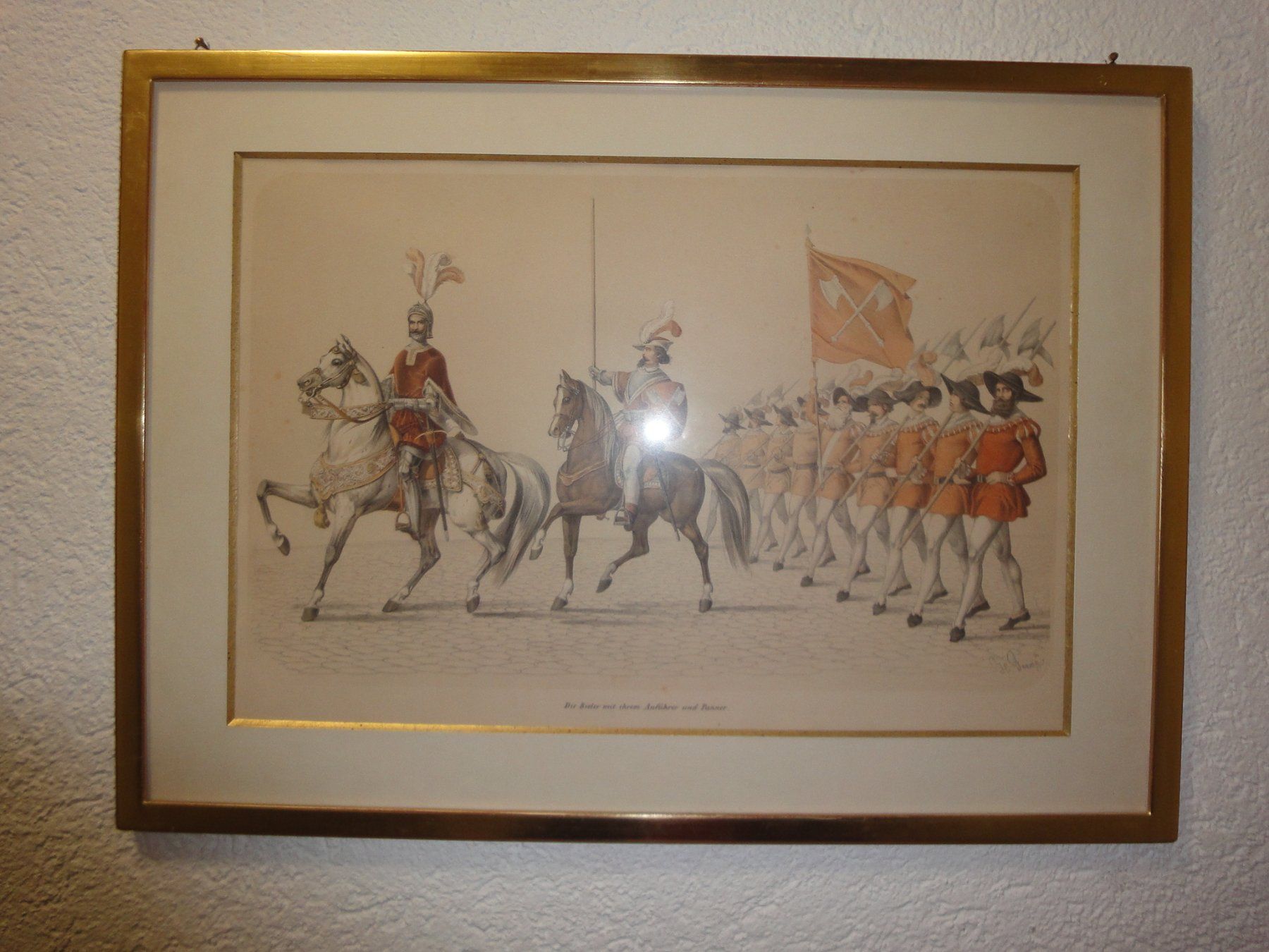 BIEL: Die Bieler mit Ihrem Anführer und Panner (1855) (Neu (gemäss Beschreibung)) in Biel/Bienne ...