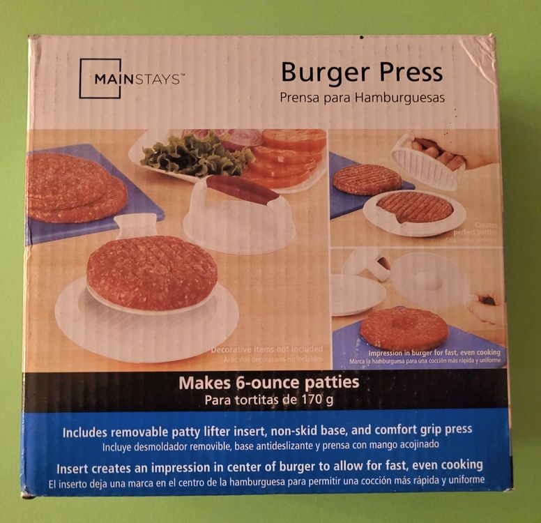 Burgerpresse für perfekte Sommer-Grilladen -Neu! 🍔🔥 (Gebraucht) in ...