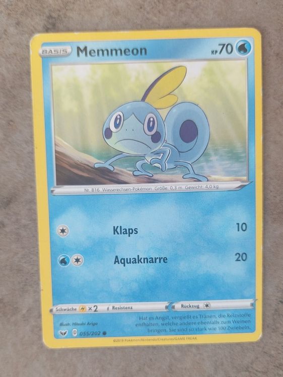 Pokemonkarte Memmeon (Gebraucht) in Erlinsbach für CHF 0.5 – mit ...