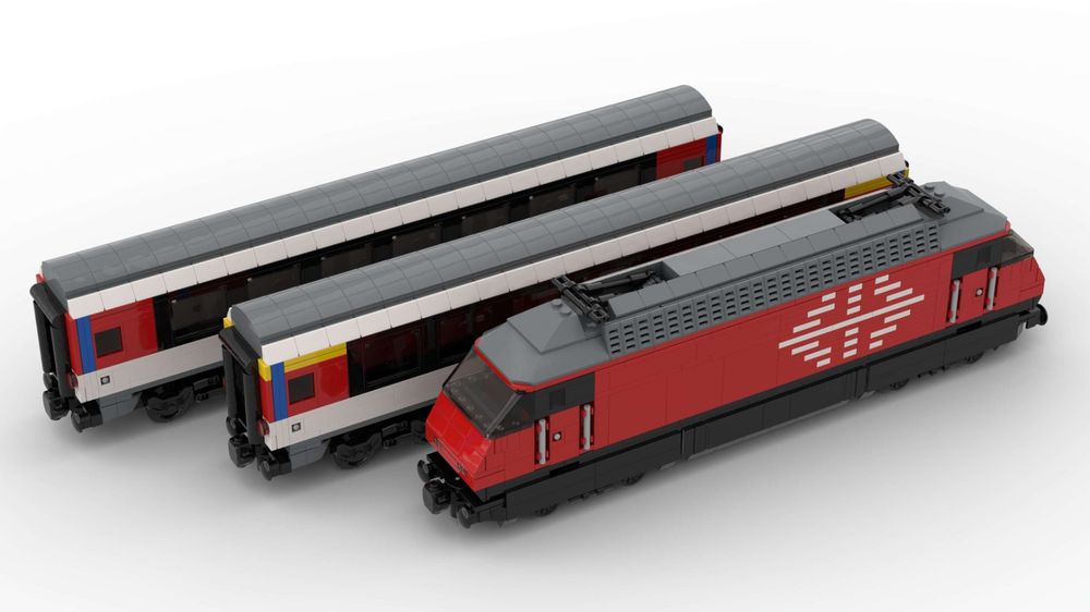 SBB InterCity-Schnellzug Set 3-teilig Lokomotive+2 Wagen #2 (Neu und ...