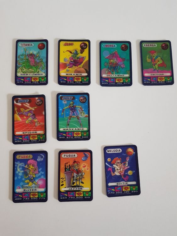 9x mars, snickers und milky way spacix Karten 1996 | Kaufen auf Ricardo