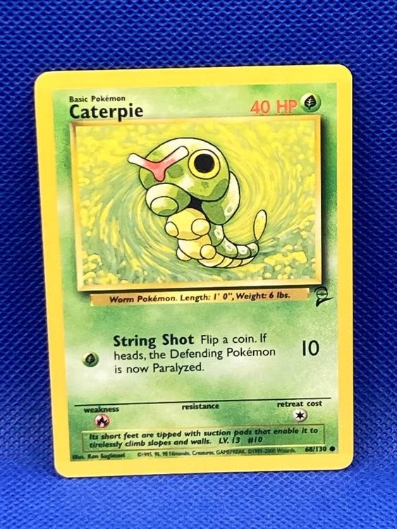 Pokemon BASE SET 2 / Caterpie 68 / 130 EN - (GD) | Kaufen auf Ricardo
