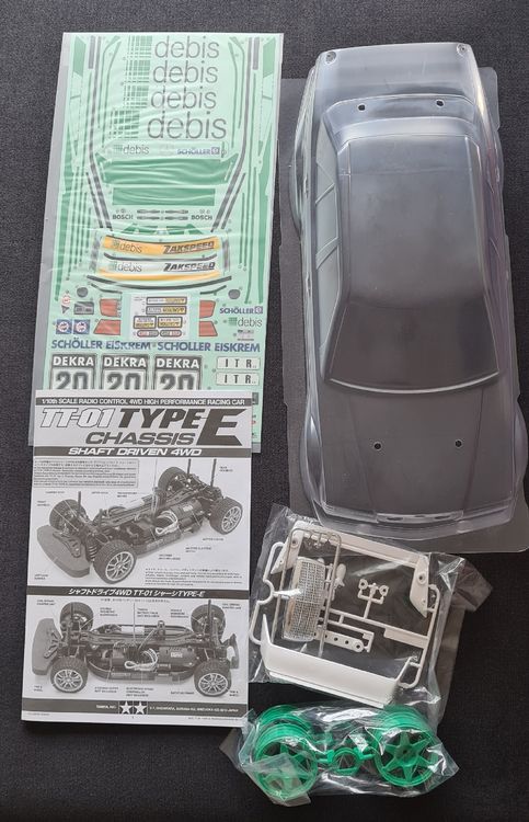 Tamiya Mercedes Benz 190E Karosserie EVO II TT-01 58656A RC (Neu ...