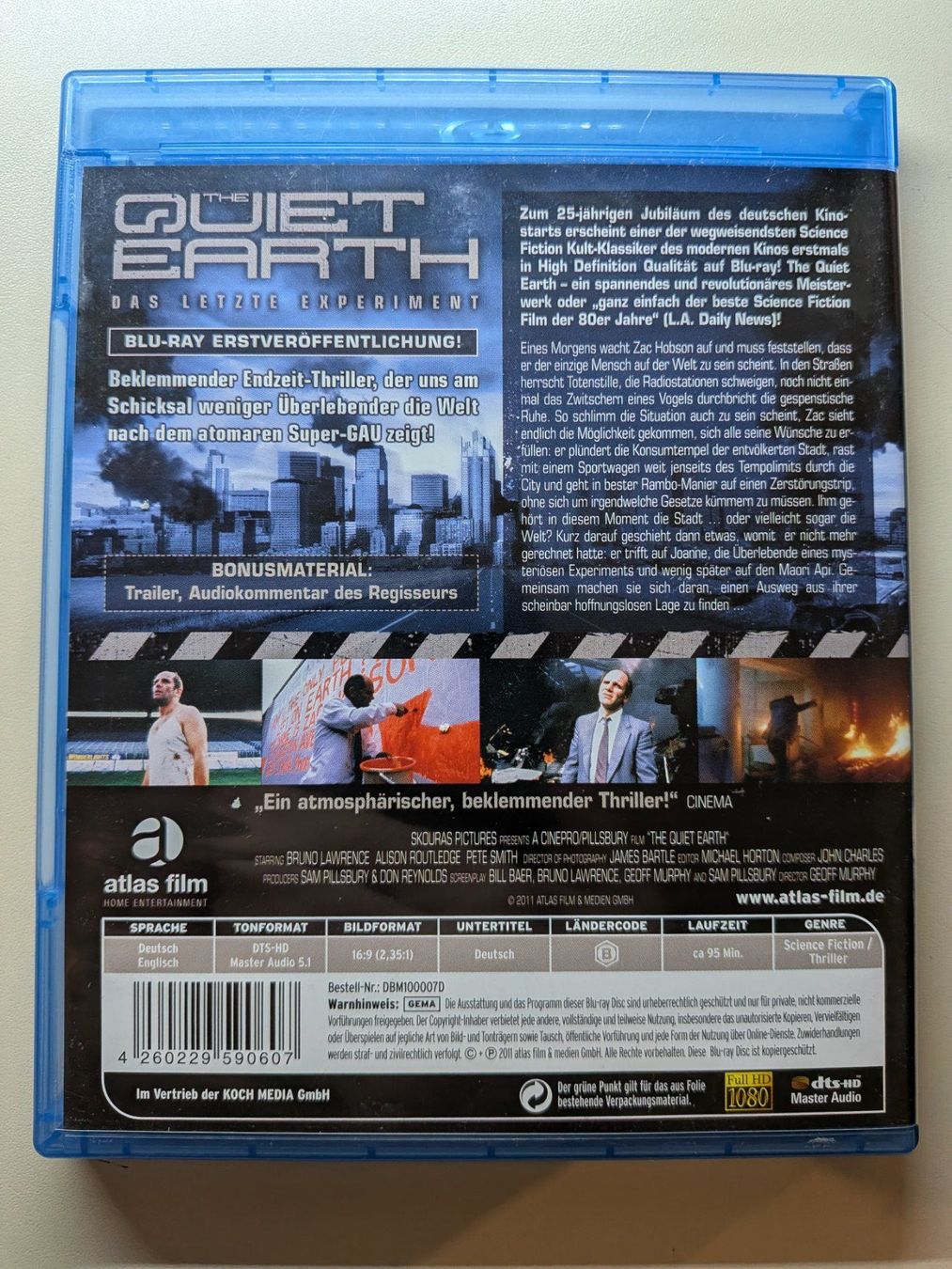 The Quiet Earth - Das letzte Experiment [Blu-ray] (Gebraucht) in Port ...