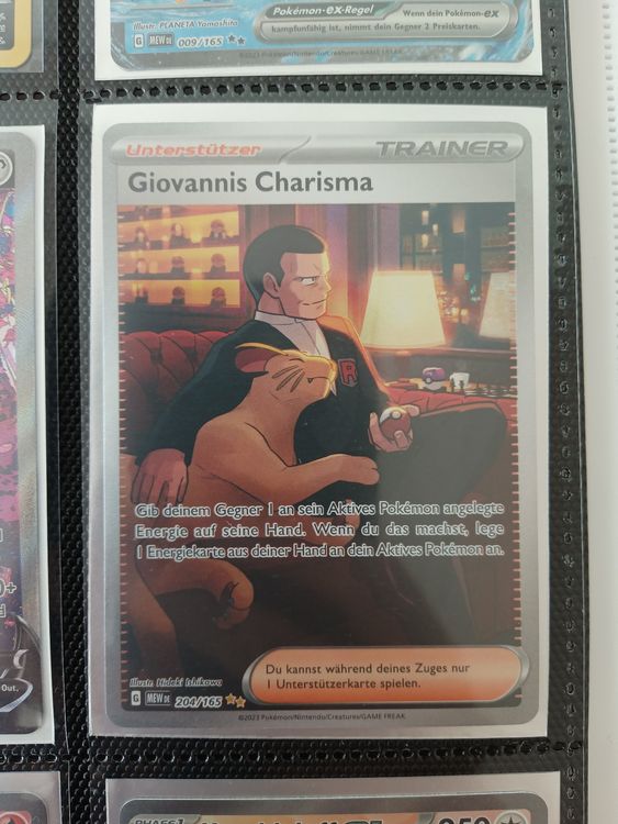 Giovannis Charisma Full Art DEUTSCH - Pokemon 151 Mew (Gebraucht) in ...
