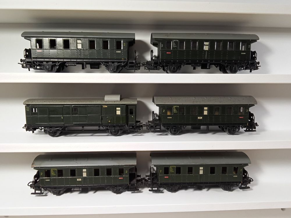 Märklin __ 6 teiliger blech Personenwagen Zug __ Spur H0 (Gebraucht) in Hombrechtikon für CHF 79 ...