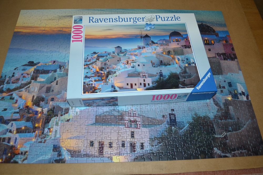 Puzzle 1000 Teile - Abend über Santorini | Kaufen auf Ricardo