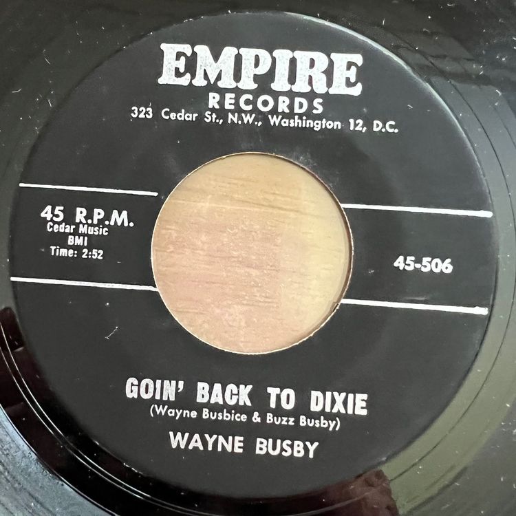 Wayne Busby - Goin' Back To Dixie / US 1972 (Gebraucht) in Gais für CHF ...
