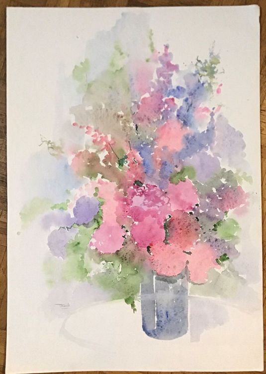 Original Grosse Aquarell Signiert | Kaufen auf Ricardo