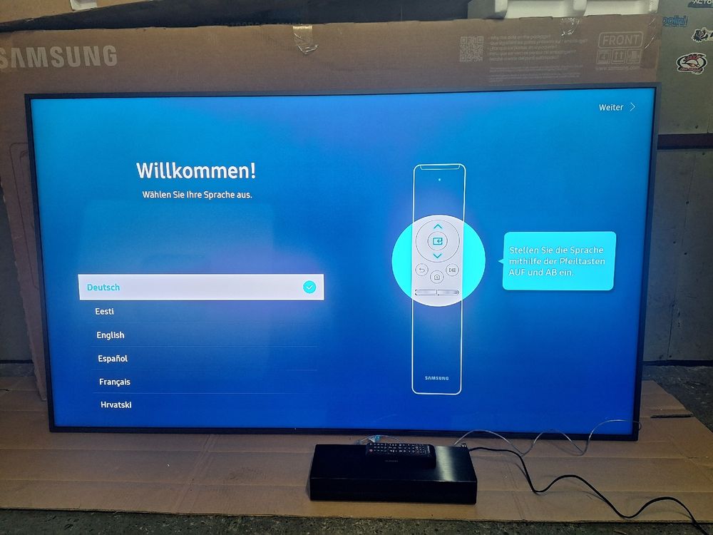 Fernseher Samsung The Frame inkl. one connect box (Gebraucht) in ...