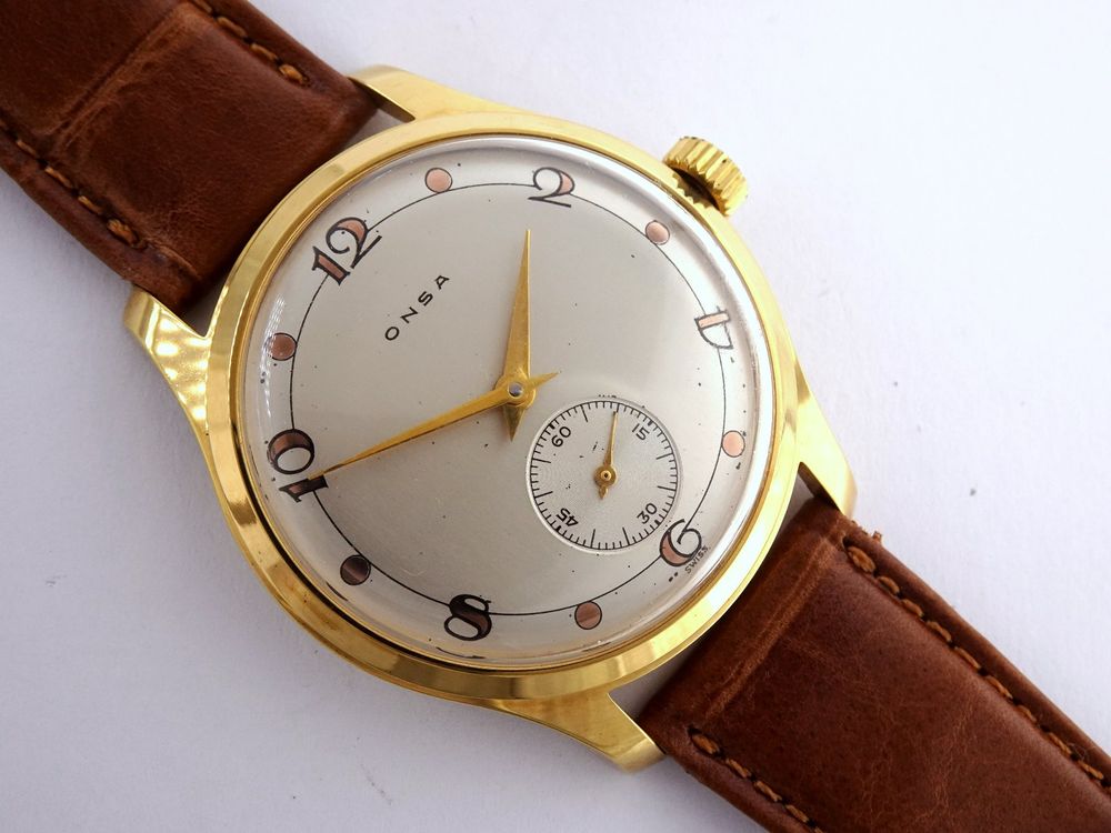 ONSA 1950ER HANDAUFZUG HERREN SAMMLERUHR | Kaufen auf Ricardo