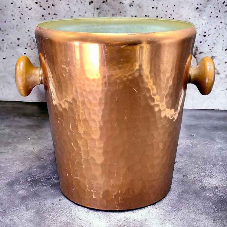 Seau à champagne Stöckli Netstal cuivre martelé Swiss Made (Gebraucht ...