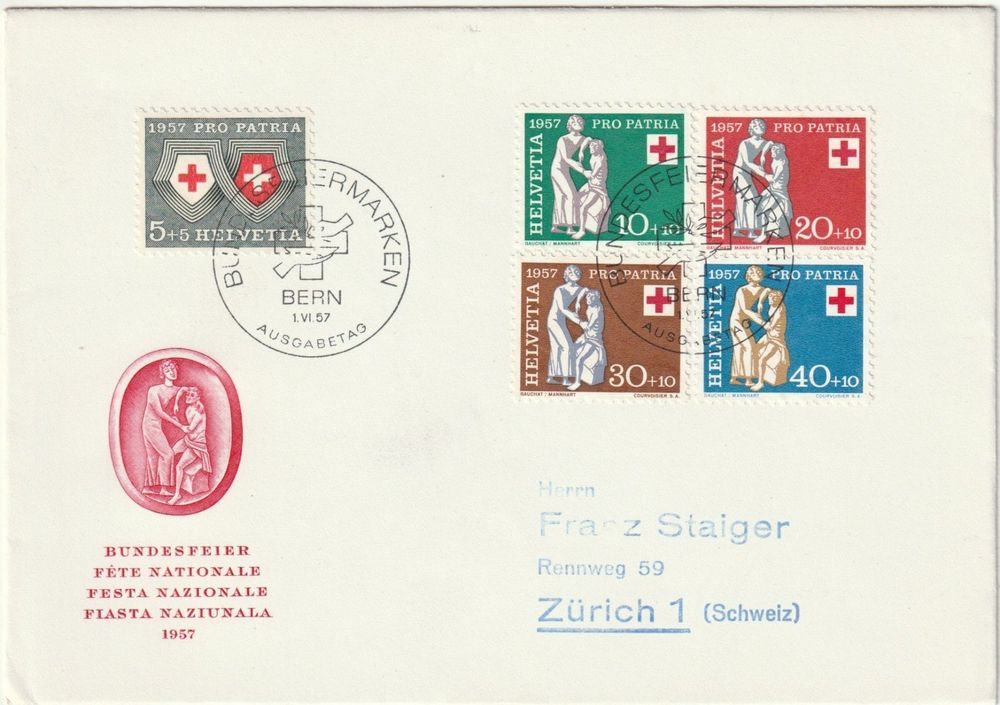 FDC Pro Patria 1957 Kat. 60.- (Gebraucht) in Fislisbach für CHF 3 – mit Lieferung auf Ricardo kaufen