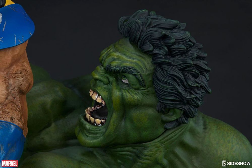 Sideshow Collectibles Hulk vs. Wolverine Maquette Statue (Gebraucht) in ...